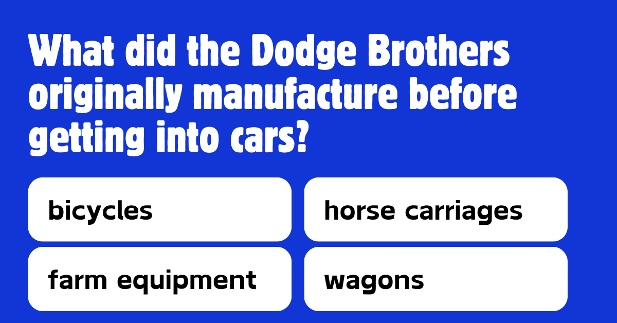 15 Surprising Facts About Dodge You Probably Didn't Know